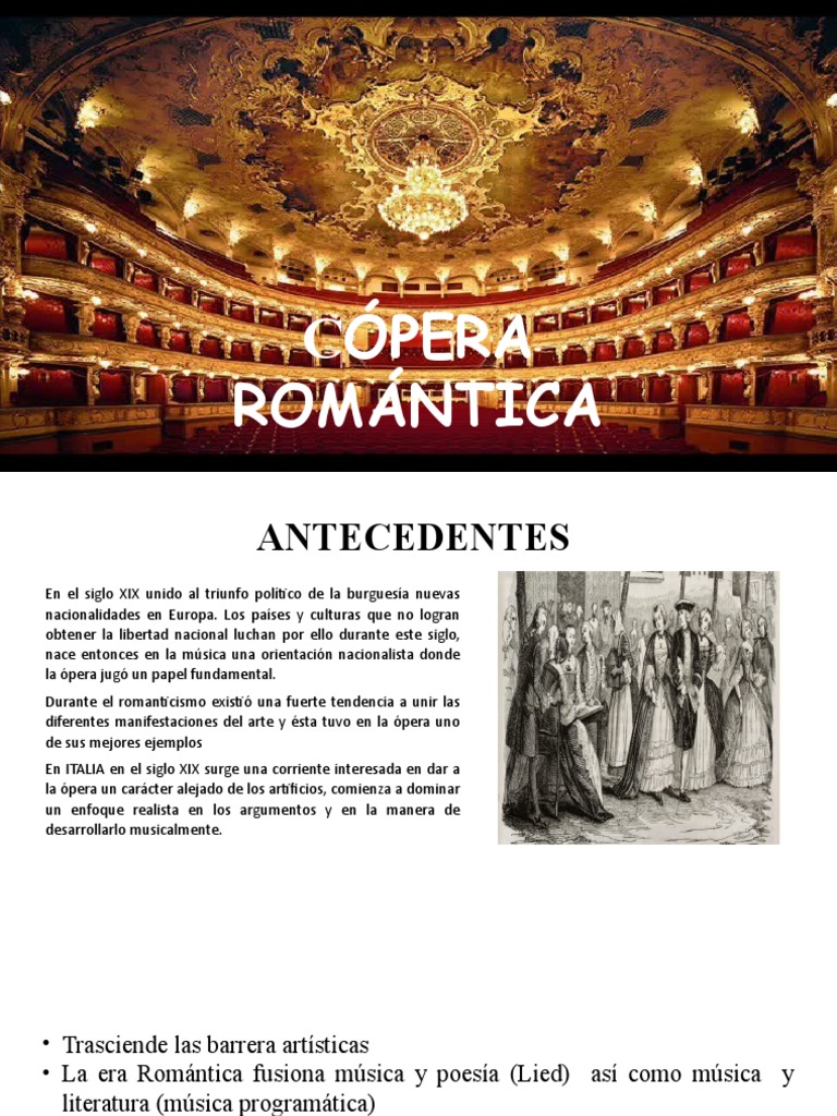 Ópera Romántica | PDF | Ópera | Las artes escénicas