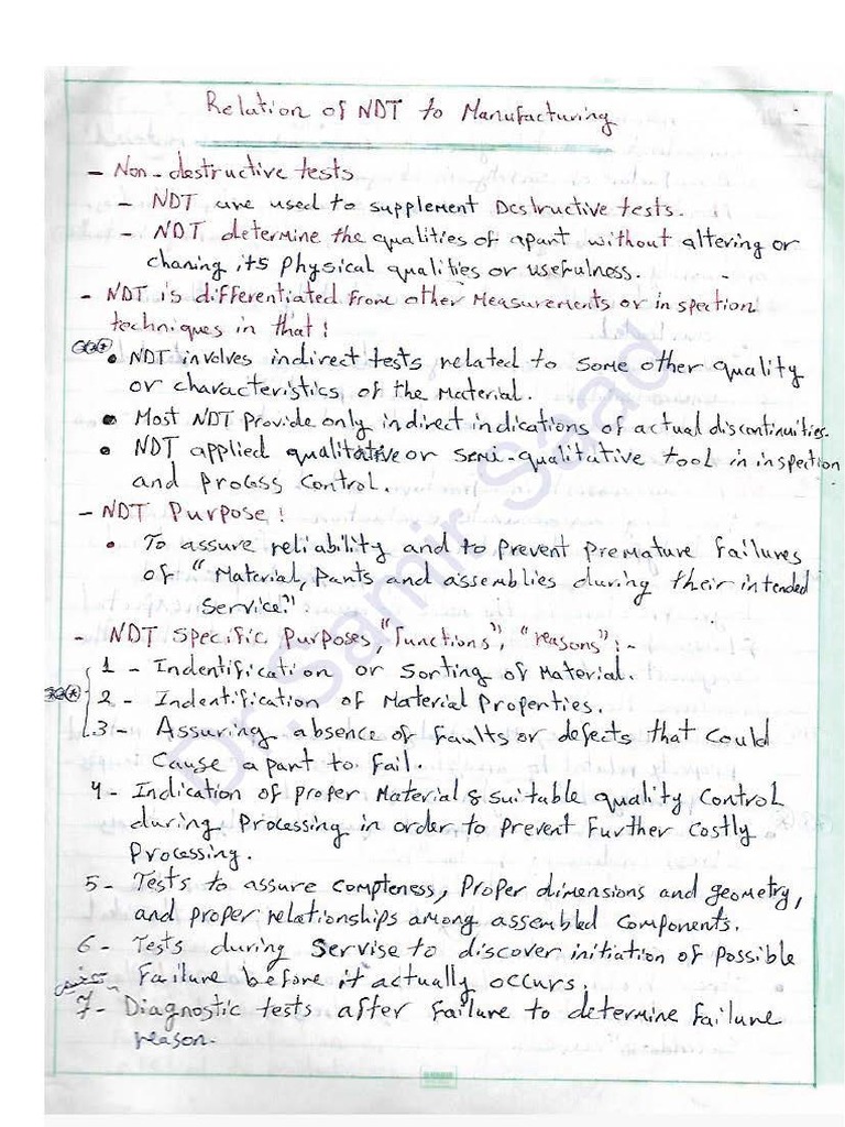 Basic ASNT Level III Notes Part 1-Dr - Samir Saad | PDF