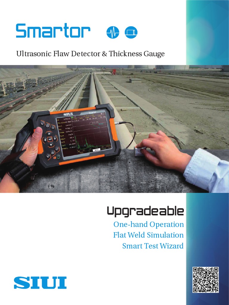 Ultrasonic Flaw Detector & Thickness Gauge: One-Hand Operation Flat ...