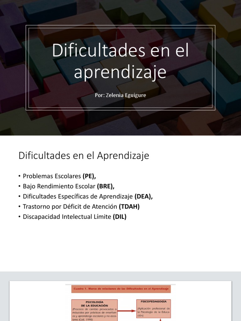 Dificultades en El Aprendizaje Unificación de Criterios Diagnósticos | PDF | Aprendizaje ...