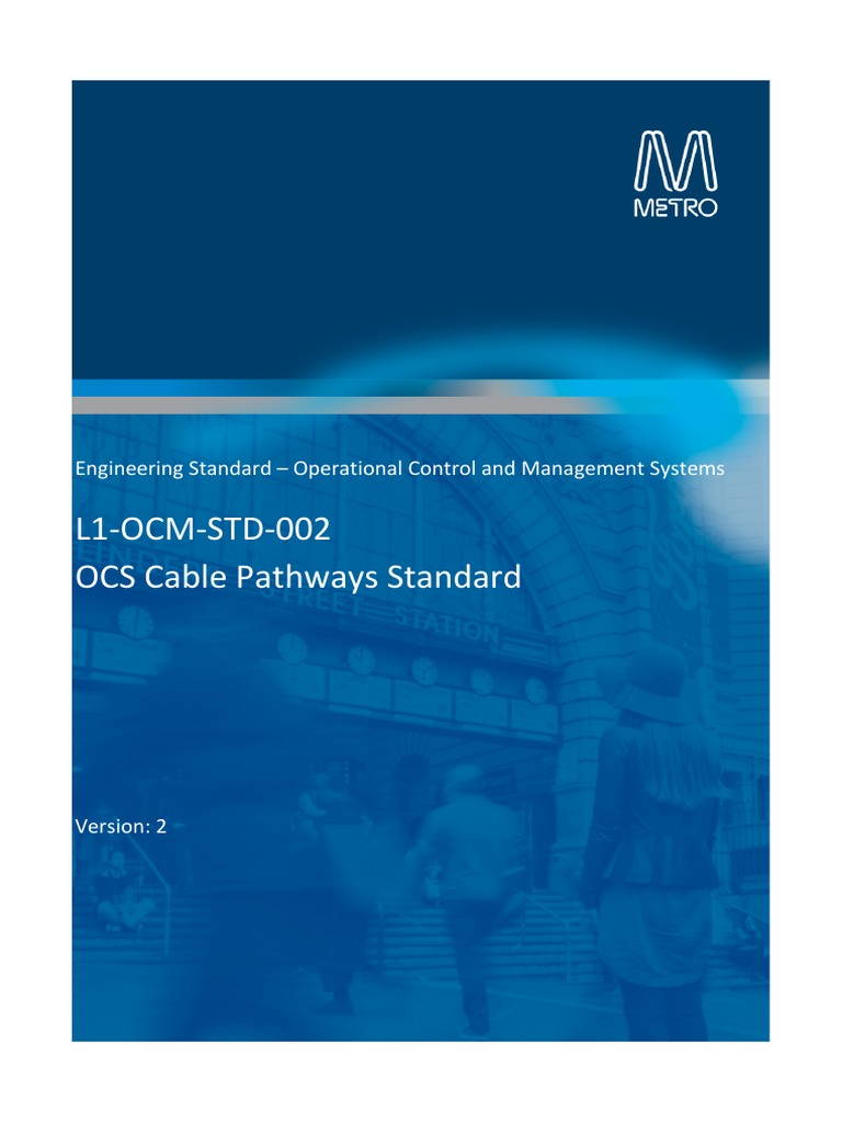 OCS Cable Pathways Standard V2 | PDF | Pipe (Fluid Conveyance ...