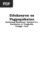 Esp9 q2 Mod5 Karapatan-At-Tungkulin v4 | PDF