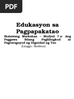 EsP 10 Q1 Module 1 | PDF