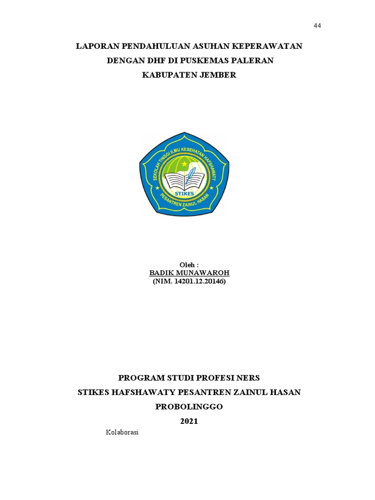 Laporan Asuhan Keperawatan DHF Anak | PDF
