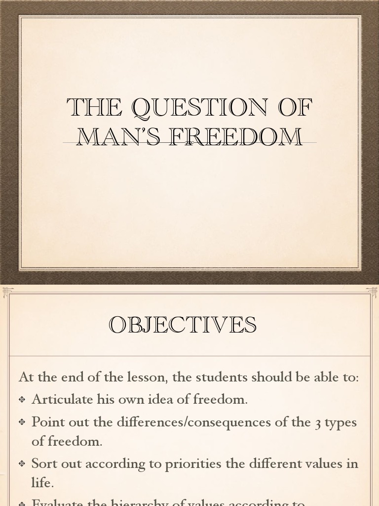 Lec 4.5 Freedom and Hierarchy of Values Copy-2 | PDF