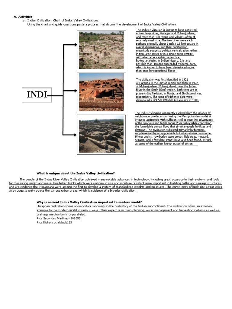 Indus Valley Civilization Overview | PDF | Agriculture