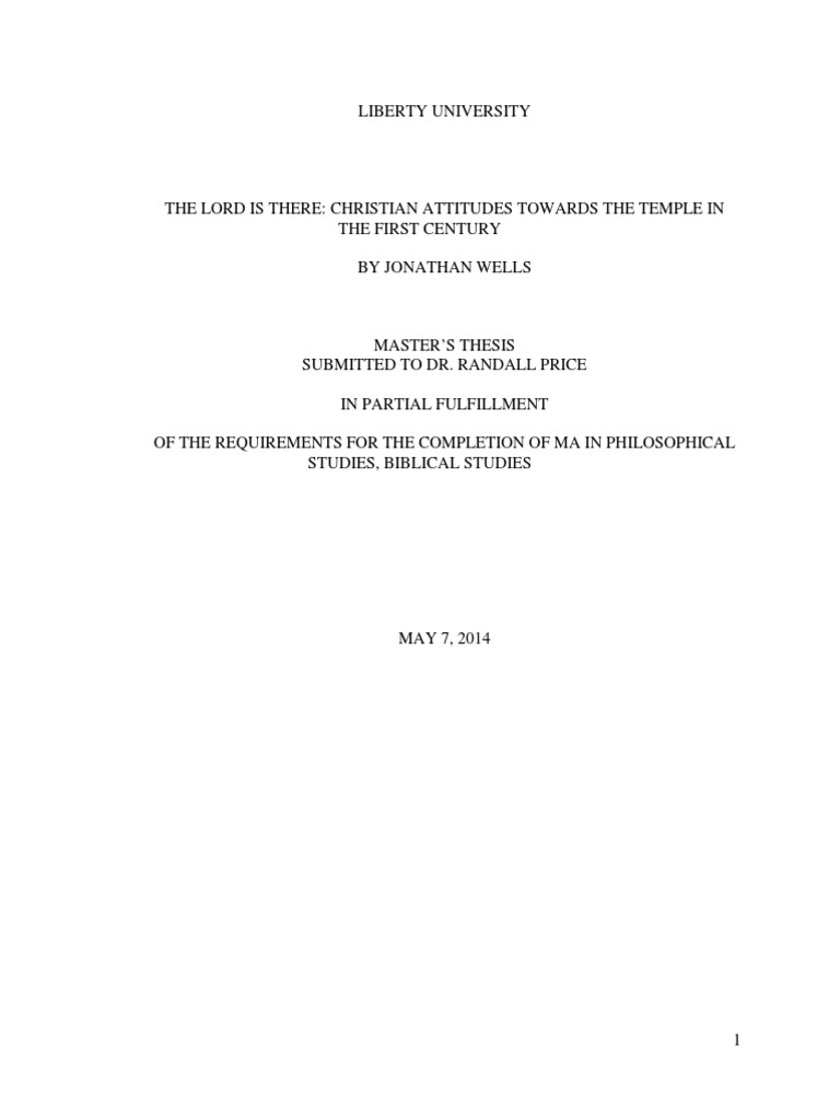Christian View of Jewish Temple | PDF | Jesus | New Testament