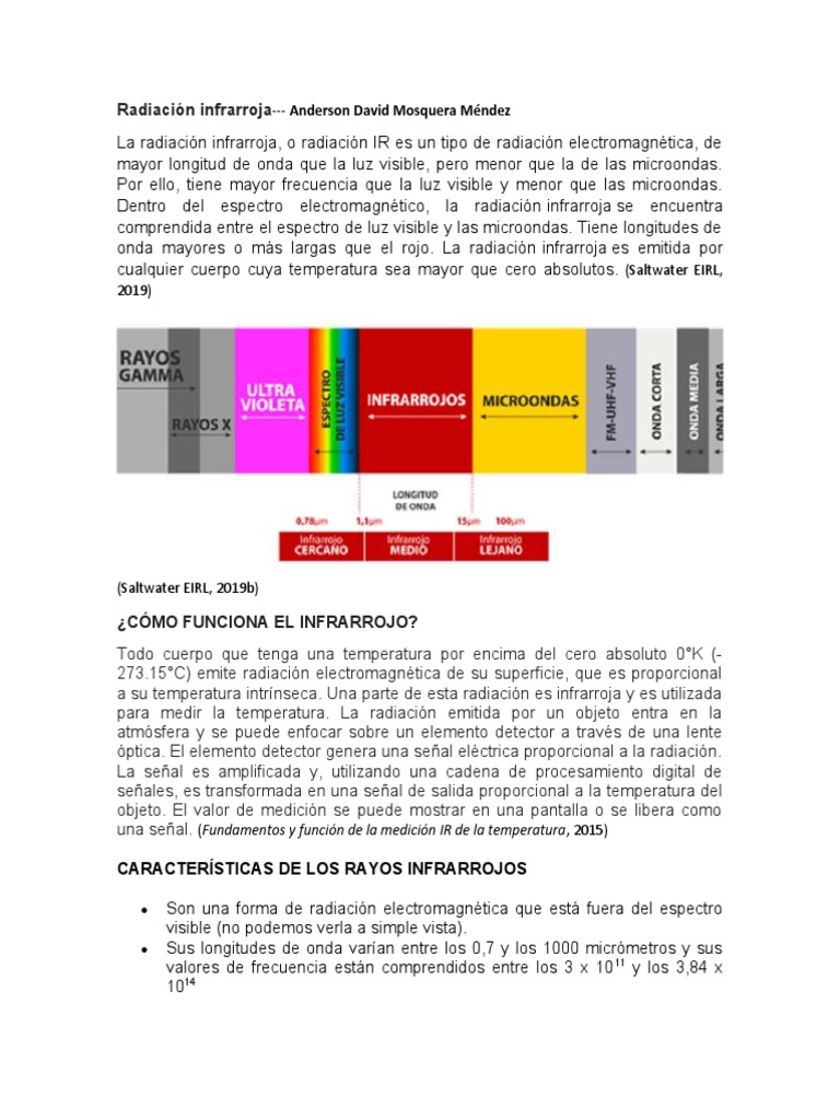 Guía Completa de Radiación Infrarroja | PDF | Infrarrojo | Radiación ...