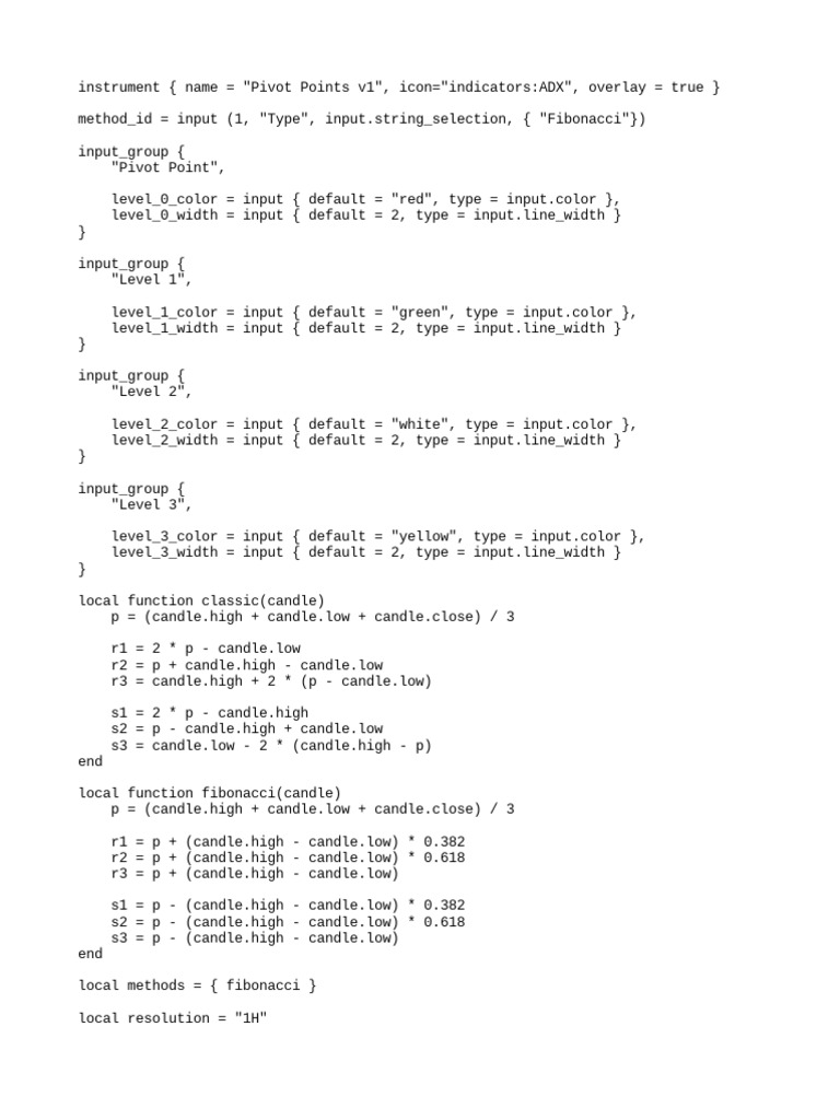 Script Soportes Resistencias | PDF