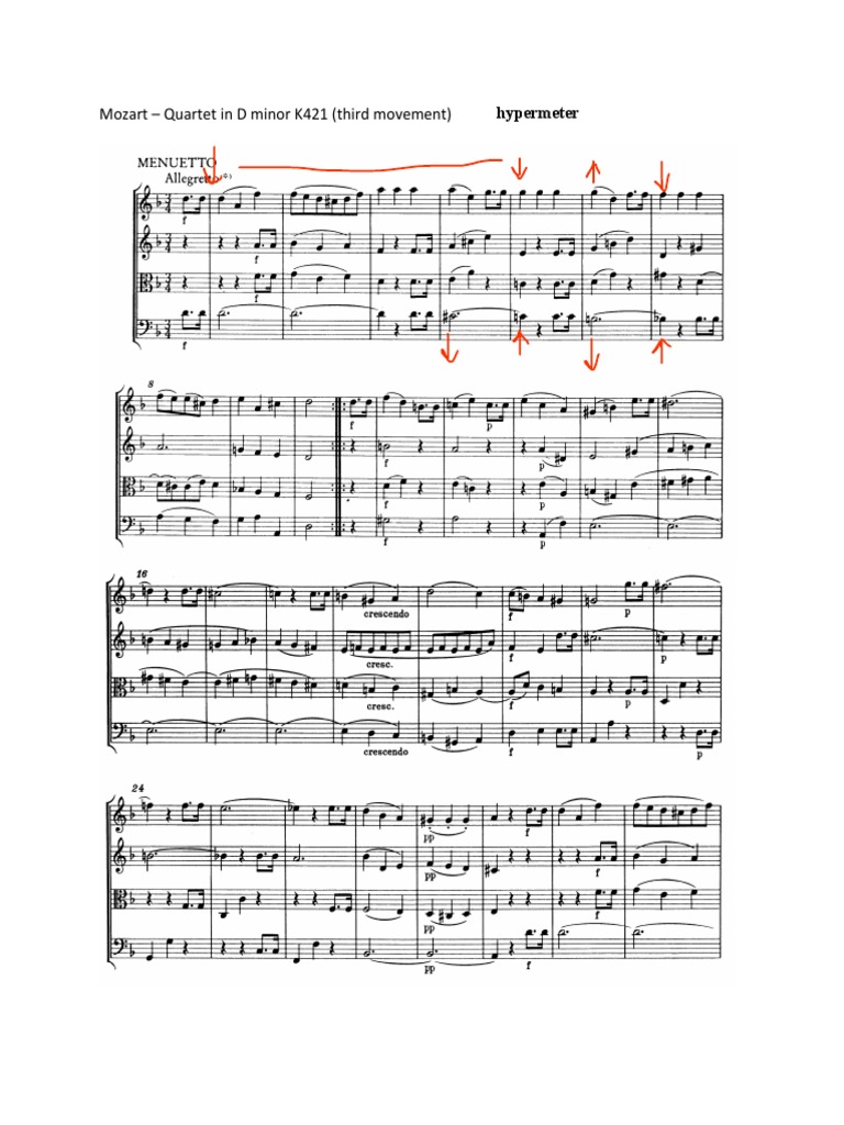 Mozart K421 - SCORE | PDF