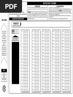 Sample Let Answer Sheet | PDF | Test (Assessment)