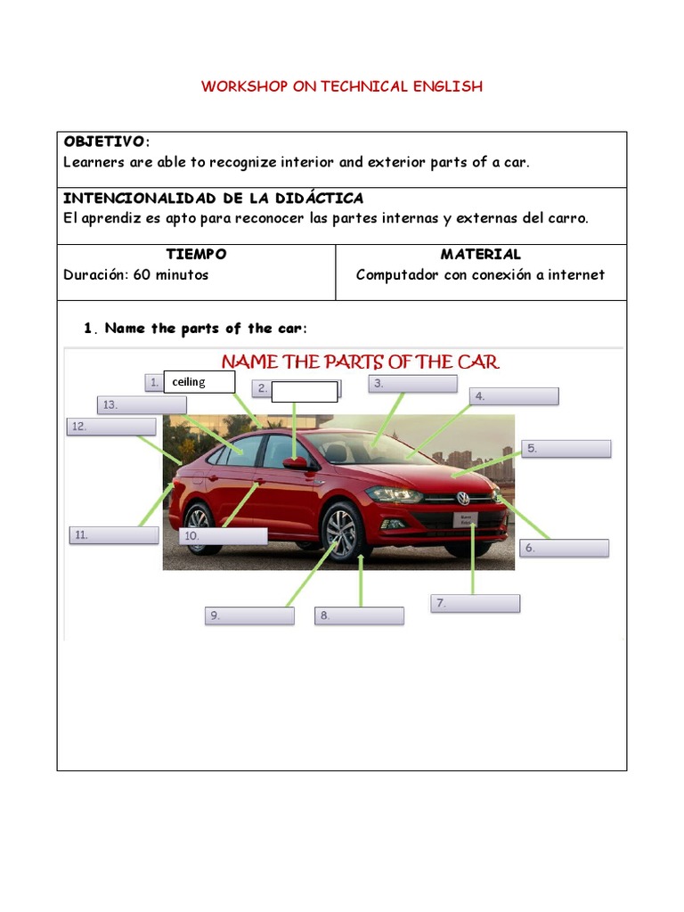 Objetivo:: Learners Are Able To Recognize Interior and Exterior Parts ...