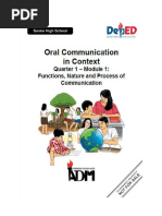 Purposive Communication Diagnostic Quiz #1 | PDF | Communication | Nonverbal Communication