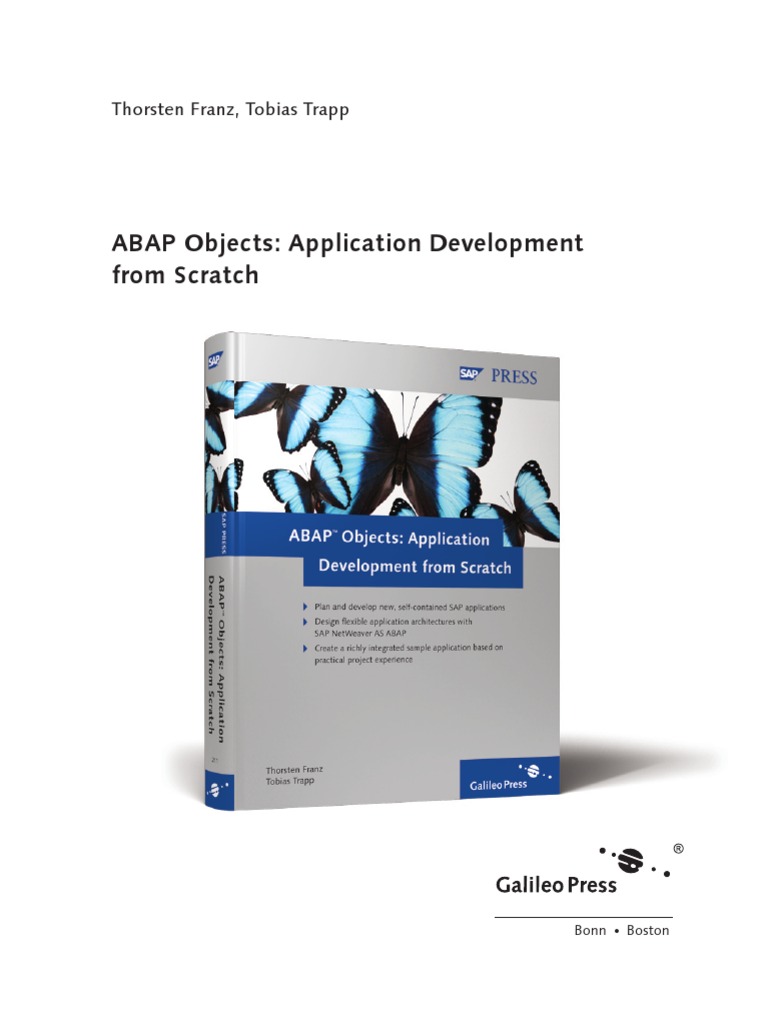 Sappress Abap Objects Application Pdf Object Oriented Programming 2988
