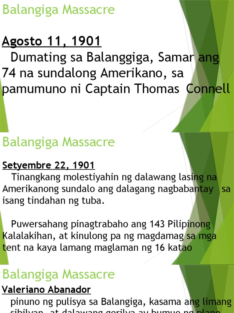 Balangiga Masacre | PDF