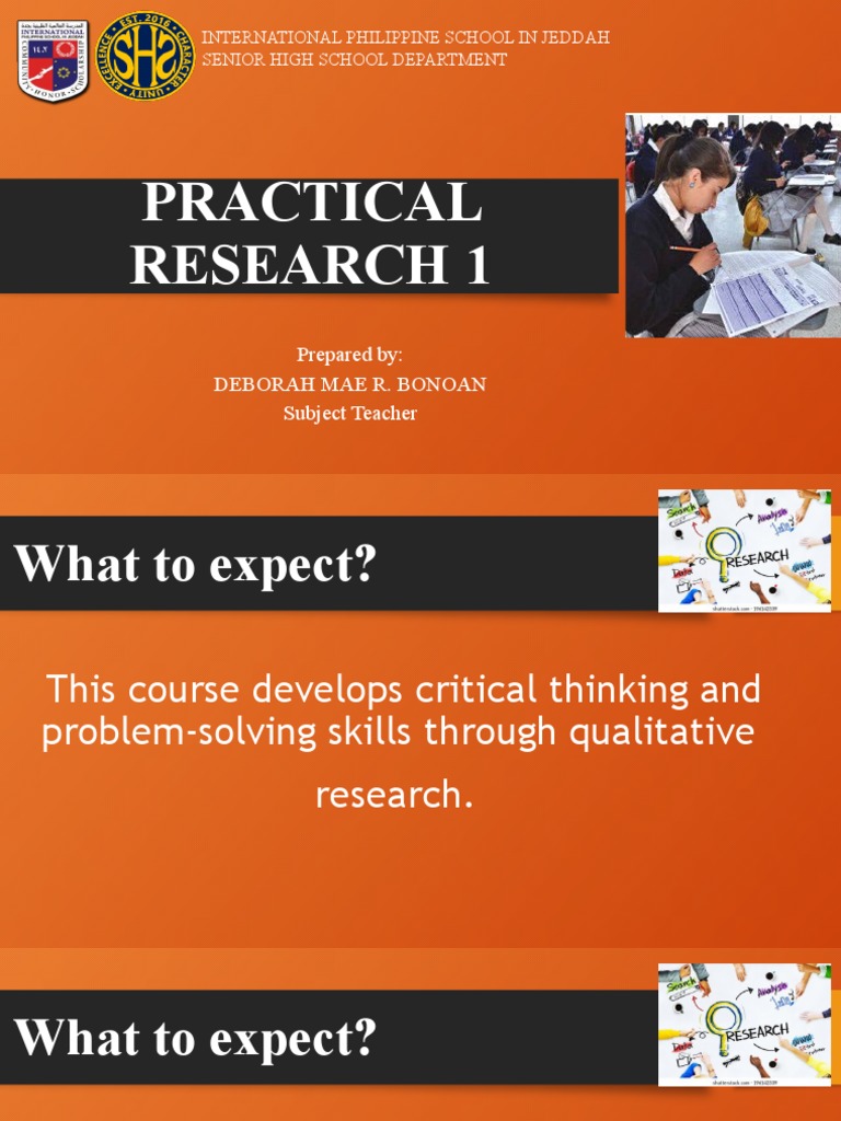Practical Research 1 - Subject Orientation | PDF
