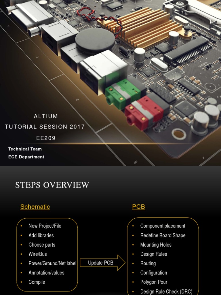 Altium Tutorial Session 2017 EE209: Technical Team ECE Department | PDF | Printed Circuit Board ...