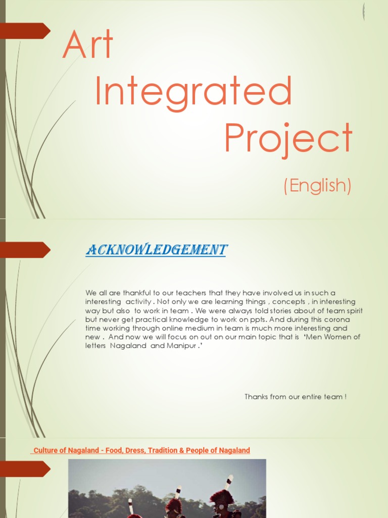 English Art Integrated Project | PDF