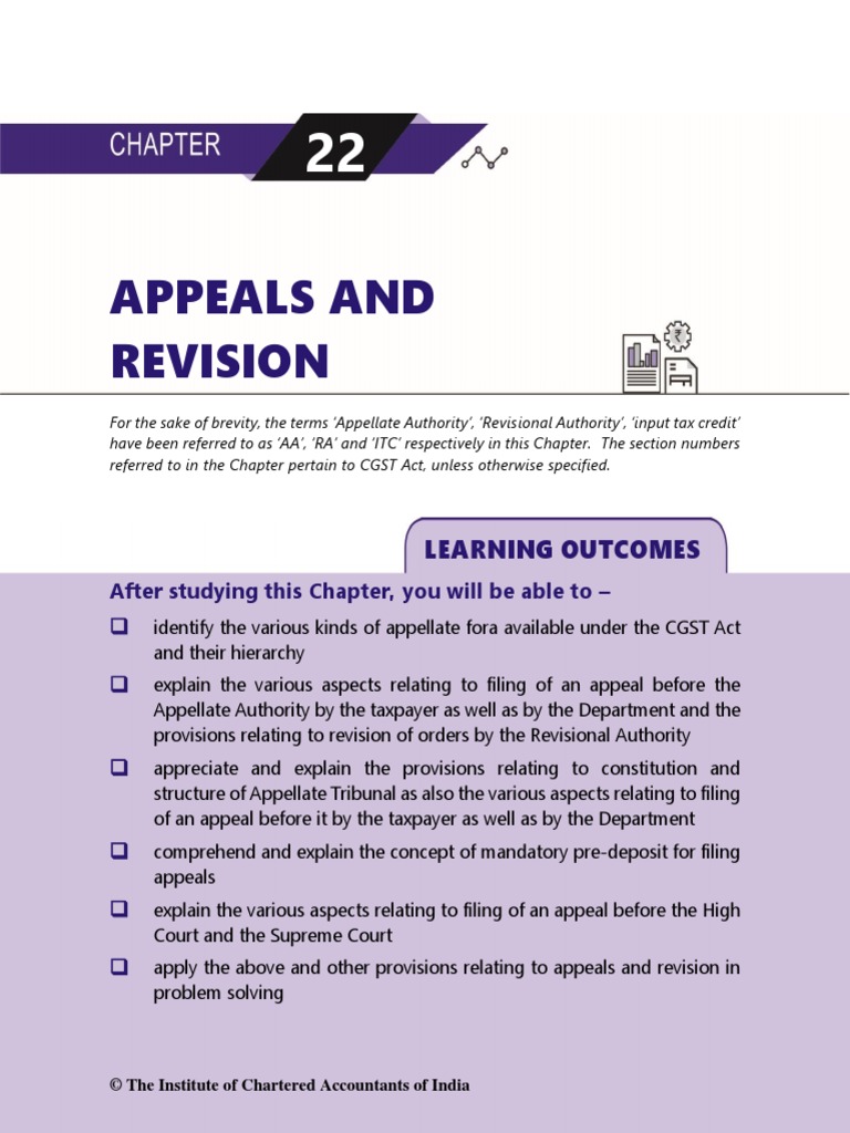 CH-22 Appeals and Revision | PDF | Tribunal | Appeal