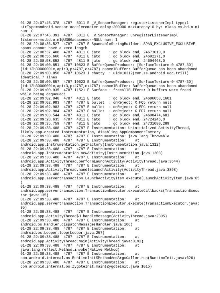 Log | PDF | Java (Programming Language) | Computer Science