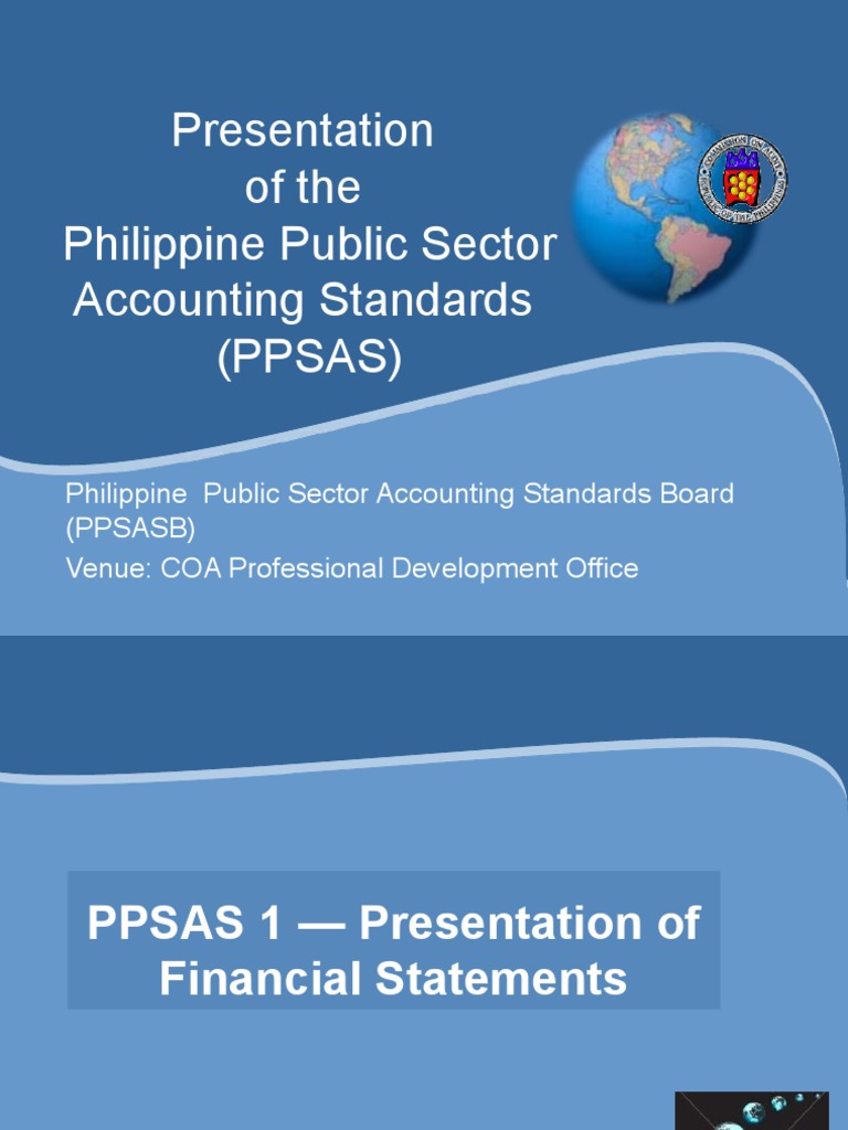 Presentation of The Philippine Public Sector Accounting Standards ...