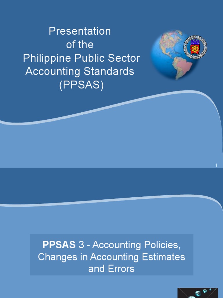 PPSAS 3 - Accounting Policies Changes in Accounting Estimates | PDF ...