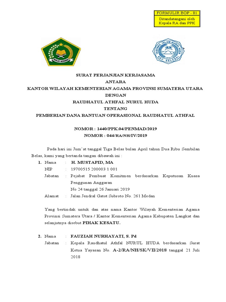 Contoh Proposal Pencairan BOP | PDF