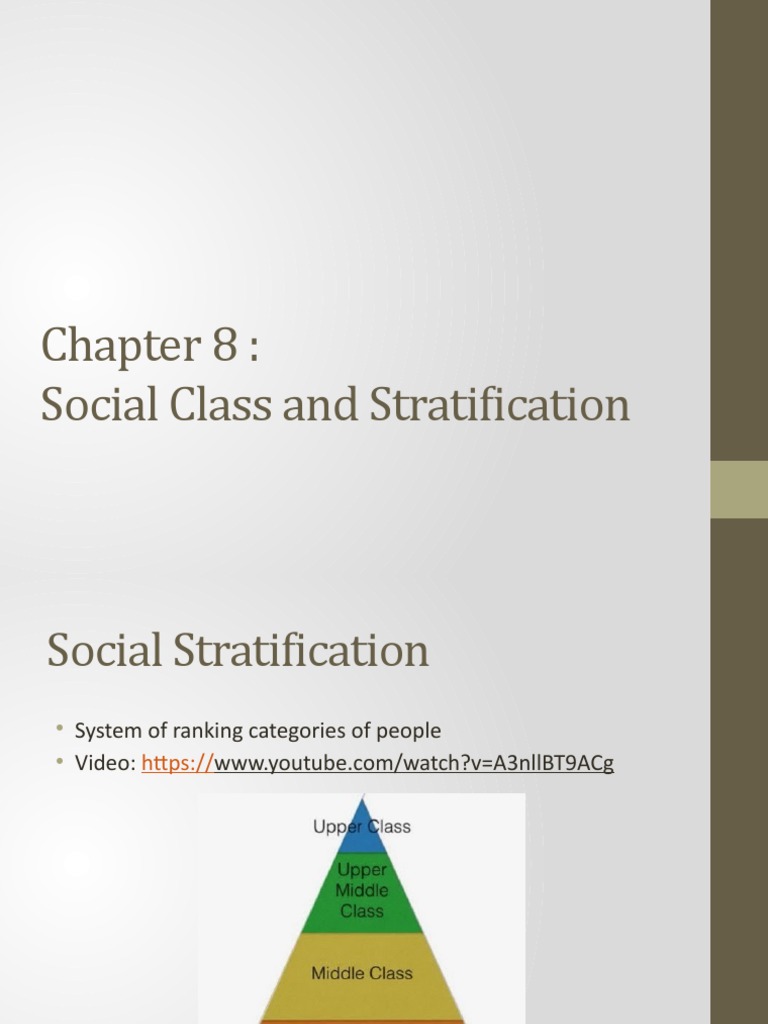 Social Class and Stratification | PDF | Social Mobility | Social ...
