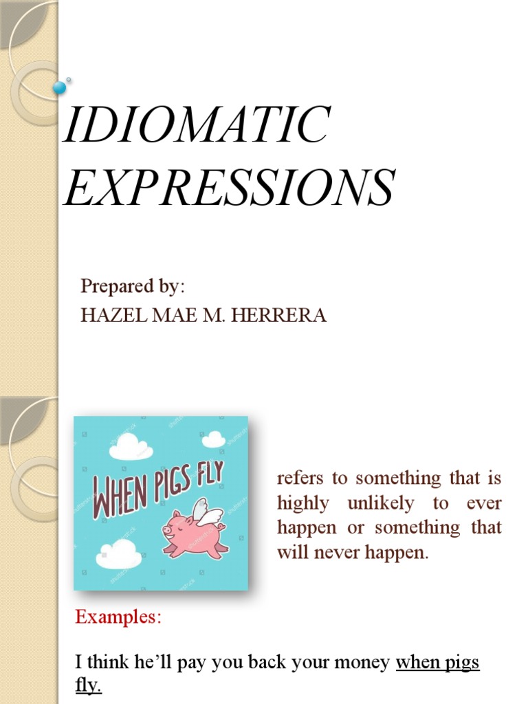 Idiomatic Expressions | PDF | Idiom | Linguistics