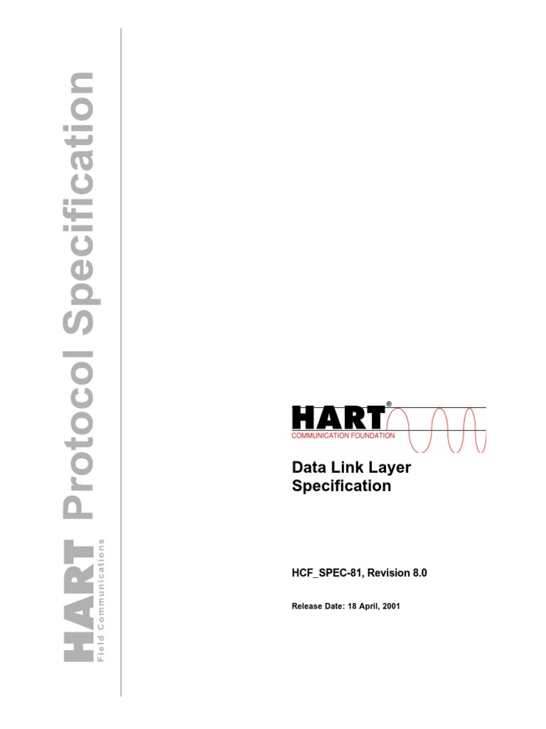 Data Link Layer Specification. HCF - SPEC-81, Revision 8.0 | PDF ...