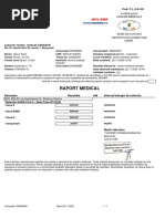 Rezultate Analize Medicale - MedLife | PDF