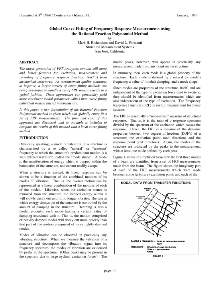Curve Fitting | PDF | Normal Mode | Eigenvalues And Eigenvectors