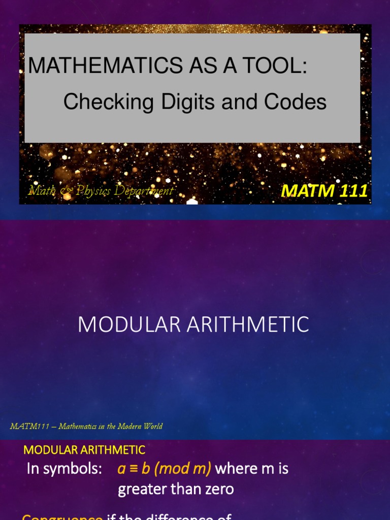 Checking Digits and Codes | PDF | International Standard Book Number ...