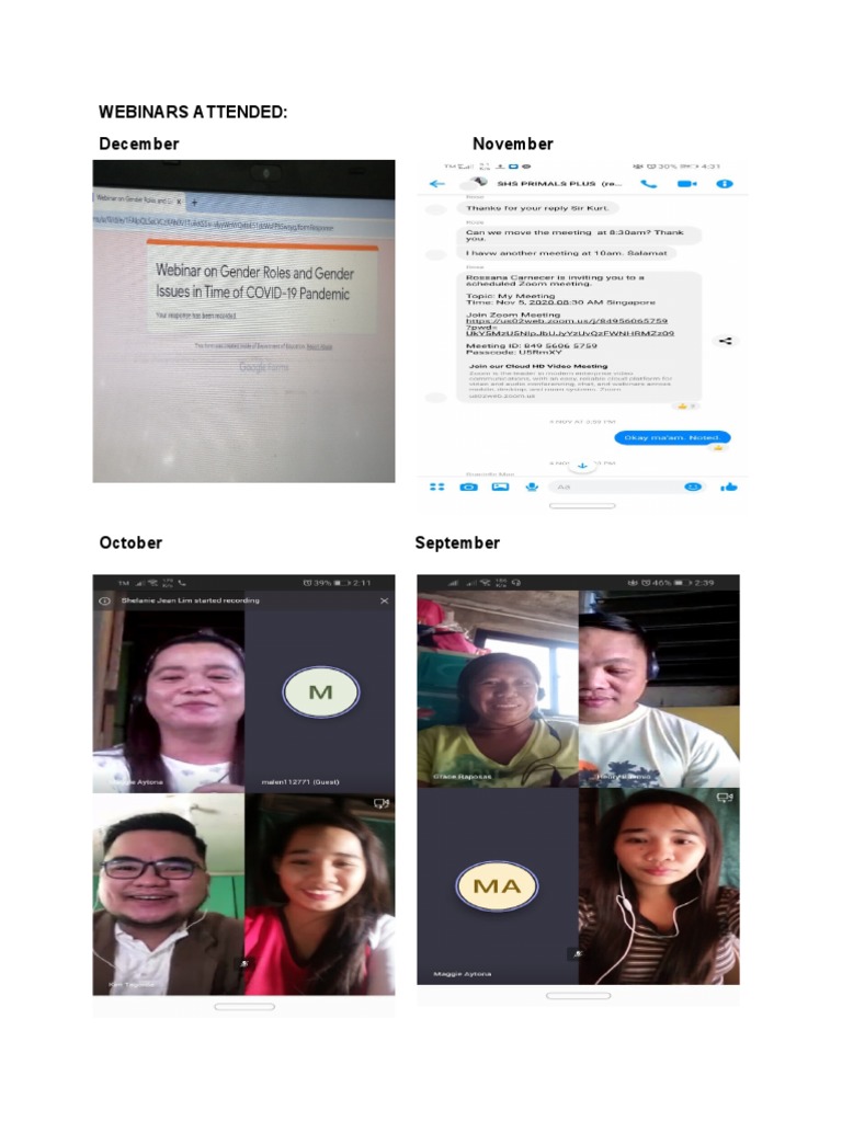 Webinars Attended | PDF | General Fiction