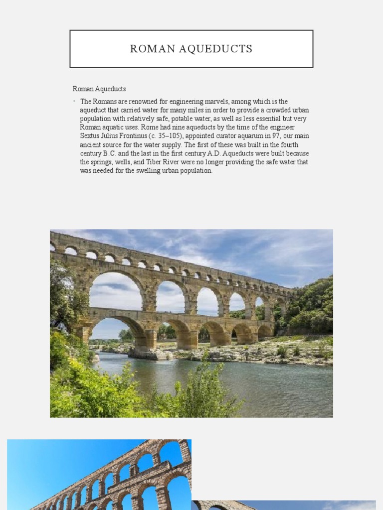 Roman Aqueducts | PDF