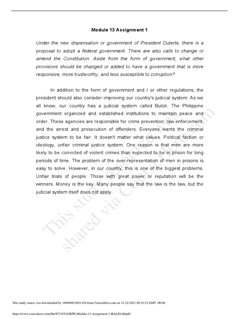 This Study Resource Was: Module 13 Assignment 1 | PDF | Crime & Violence | Crimes