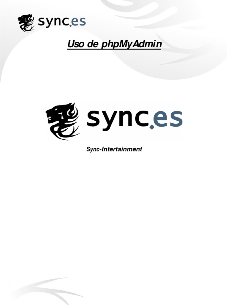 PHP My Admin | PDF | SQL | Tabla (base de datos)