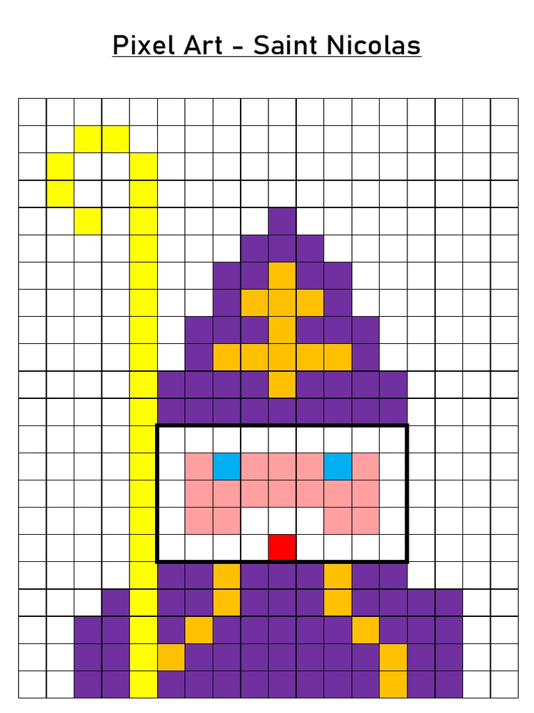 Pixel Art Saint Nicolas | PDF