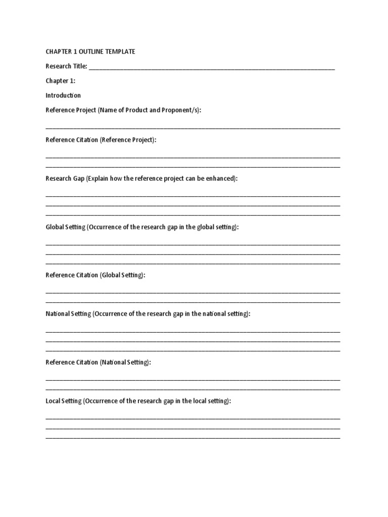 Chapter 1 Outline Template | PDF | Business