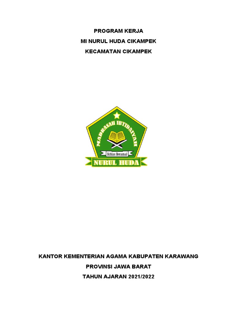 Program Kerja Kepala Madrasah/Sekolah | PDF