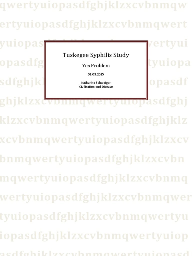 Timeline of the Tuskegee Syphilis Study | PDF | Health Sciences ...