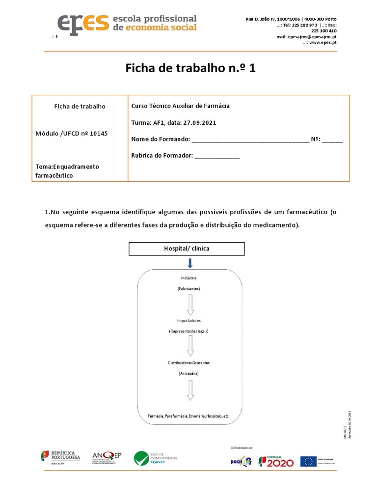 10145.ficha de Trabalho n.1 | PDF