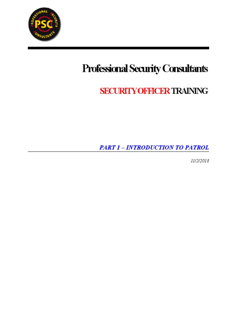 Professional Security Consultants | PDF | Security Guard | Crimes
