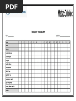 Spill Kit Checklist | PDF