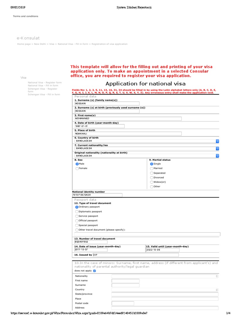 Hoseen Final Bill of Quotation | PDF | Travel Visa | Passport
