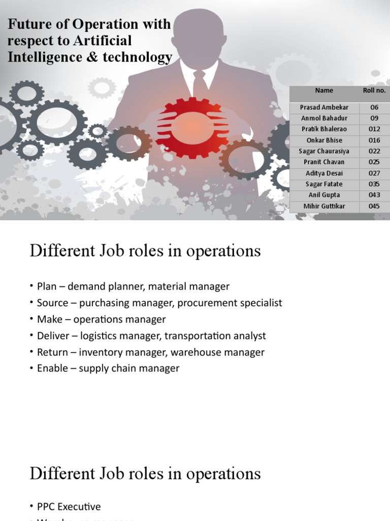 Future of Operation With Respect To Artificial Intelligence | PDF ...