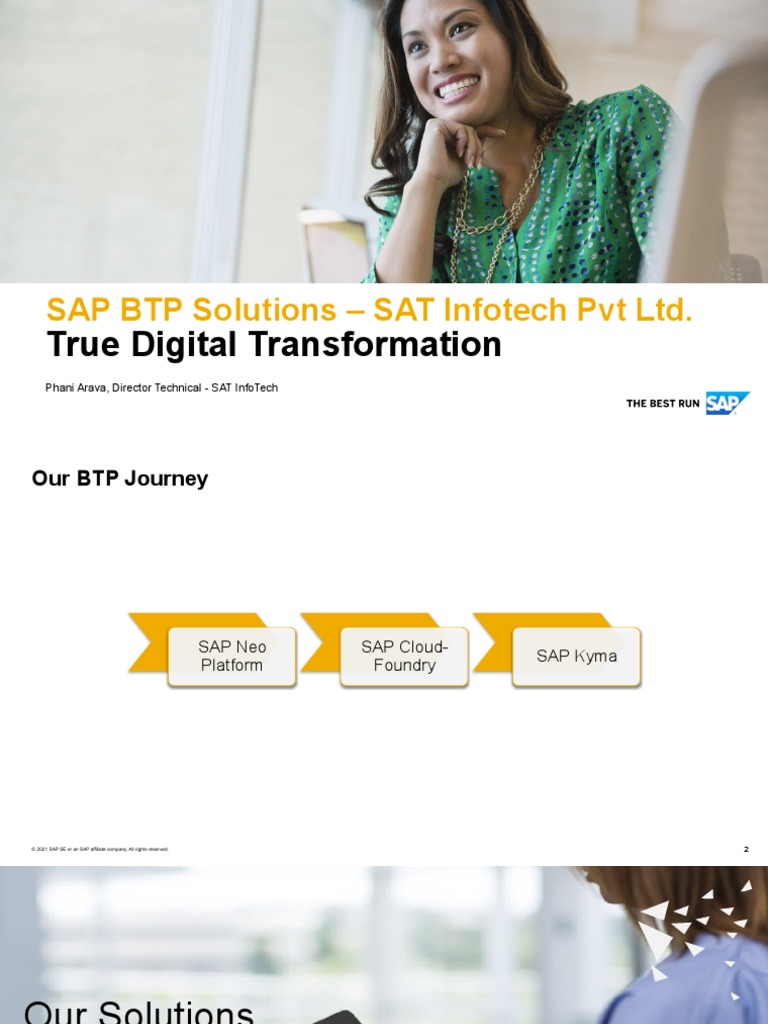 SAP BTP Solutions - SAT Infotech PVT LTD.: True Digital Transformation ...