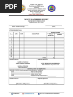 2018 SHD Form 2 | PDF | Dentistry | Sanitation