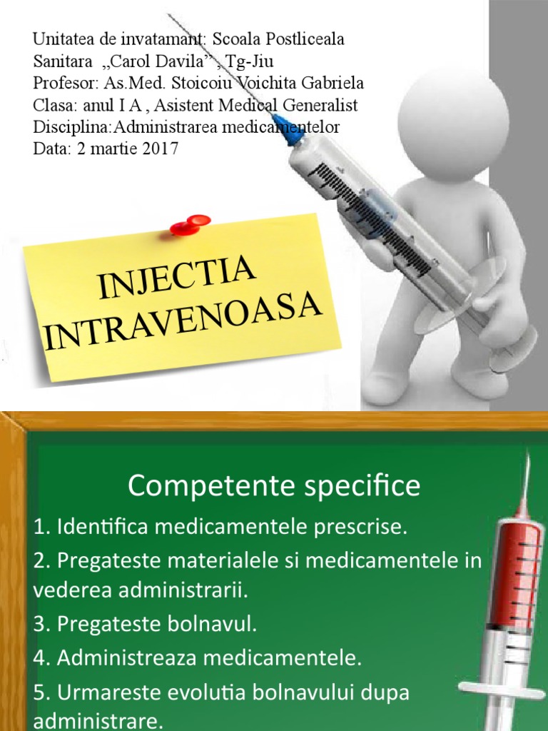 Injectia Intravenoasa | PDF