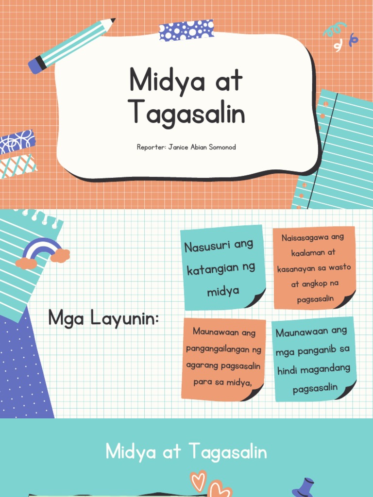 Midya at Tagasalin | PDF